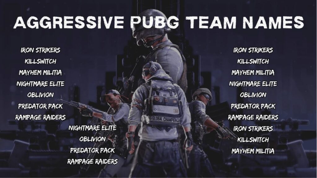 400+ PUBG Team Names: Cool, Pro, Futuristic, and Powerful Squad Options