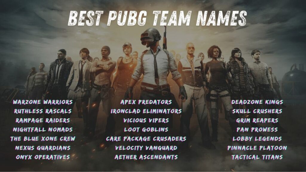 400+ PUBG Team Names: Cool, Pro, Futuristic, and Powerful Squad Options