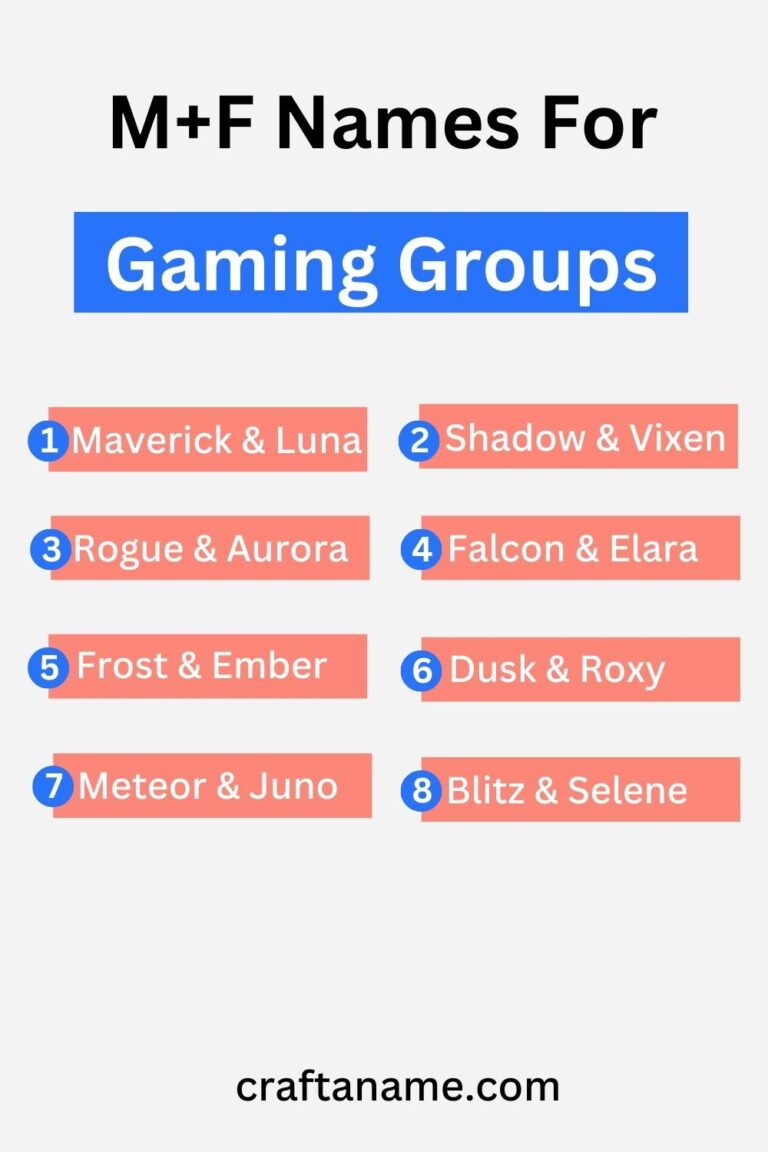 480+ Cool Male and Female Duo Names That Go Together